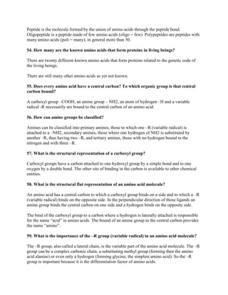Important questions with biochemistry | DOCX