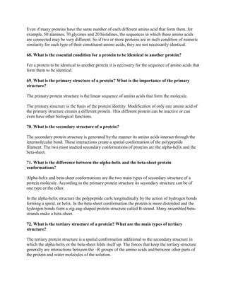 Important questions with biochemistry | DOCX