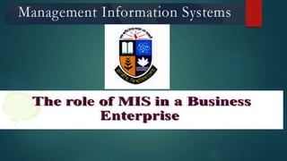 Important roles of the Management information system in business | PPTX ...