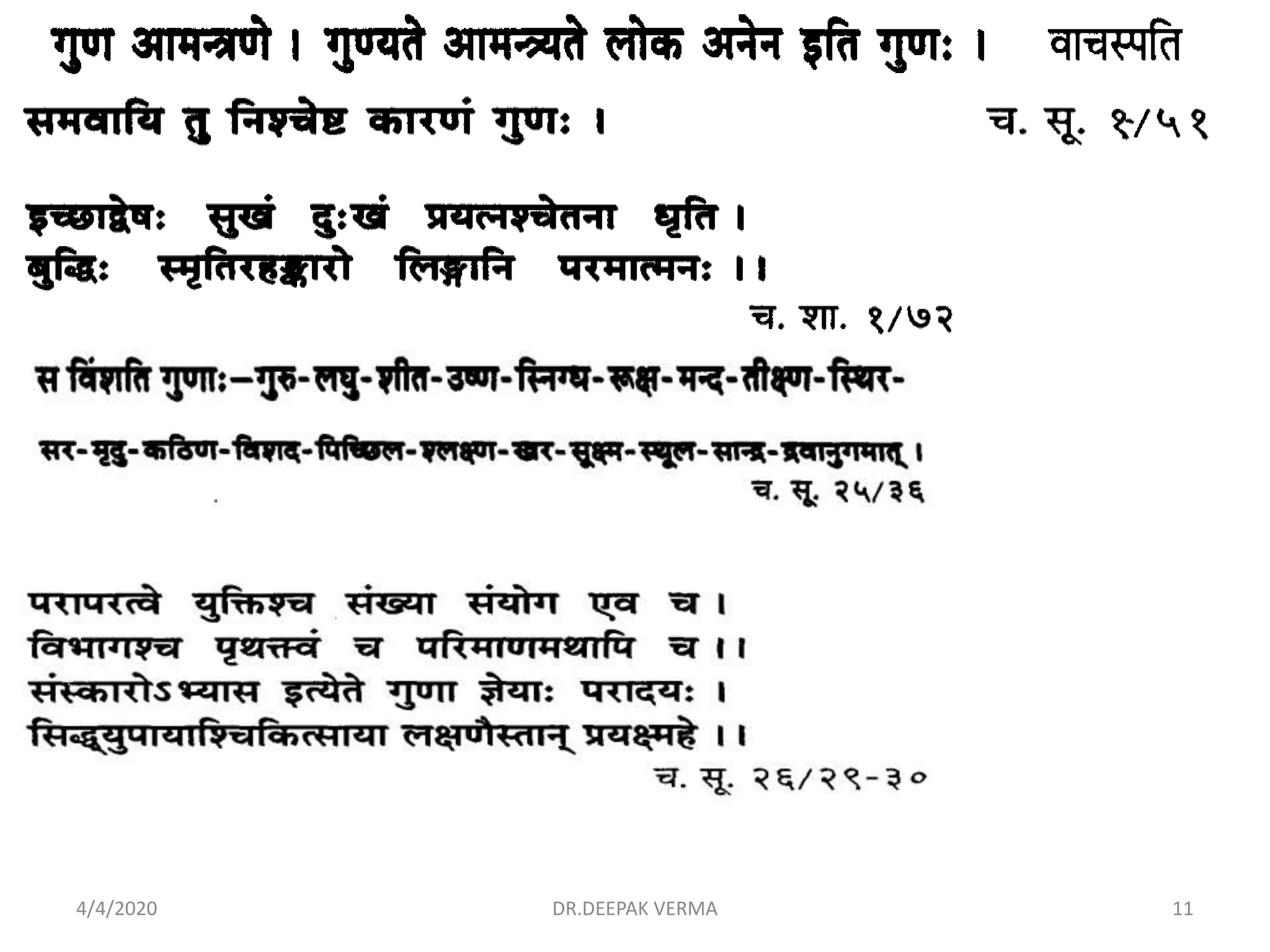 Important shloka of dravyaguna | PPTX