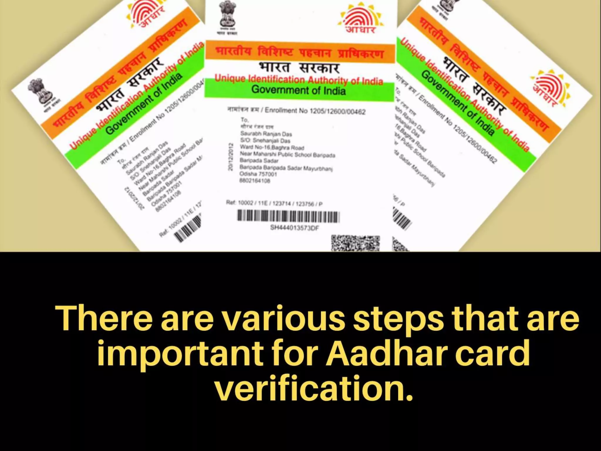 Important Steps for Aadhar Card Verification | PPT