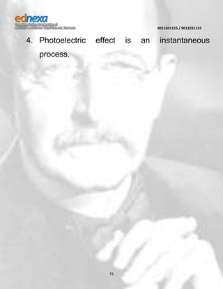 Important Summary JEE Main Physics - Electrons and Photons | DOCX