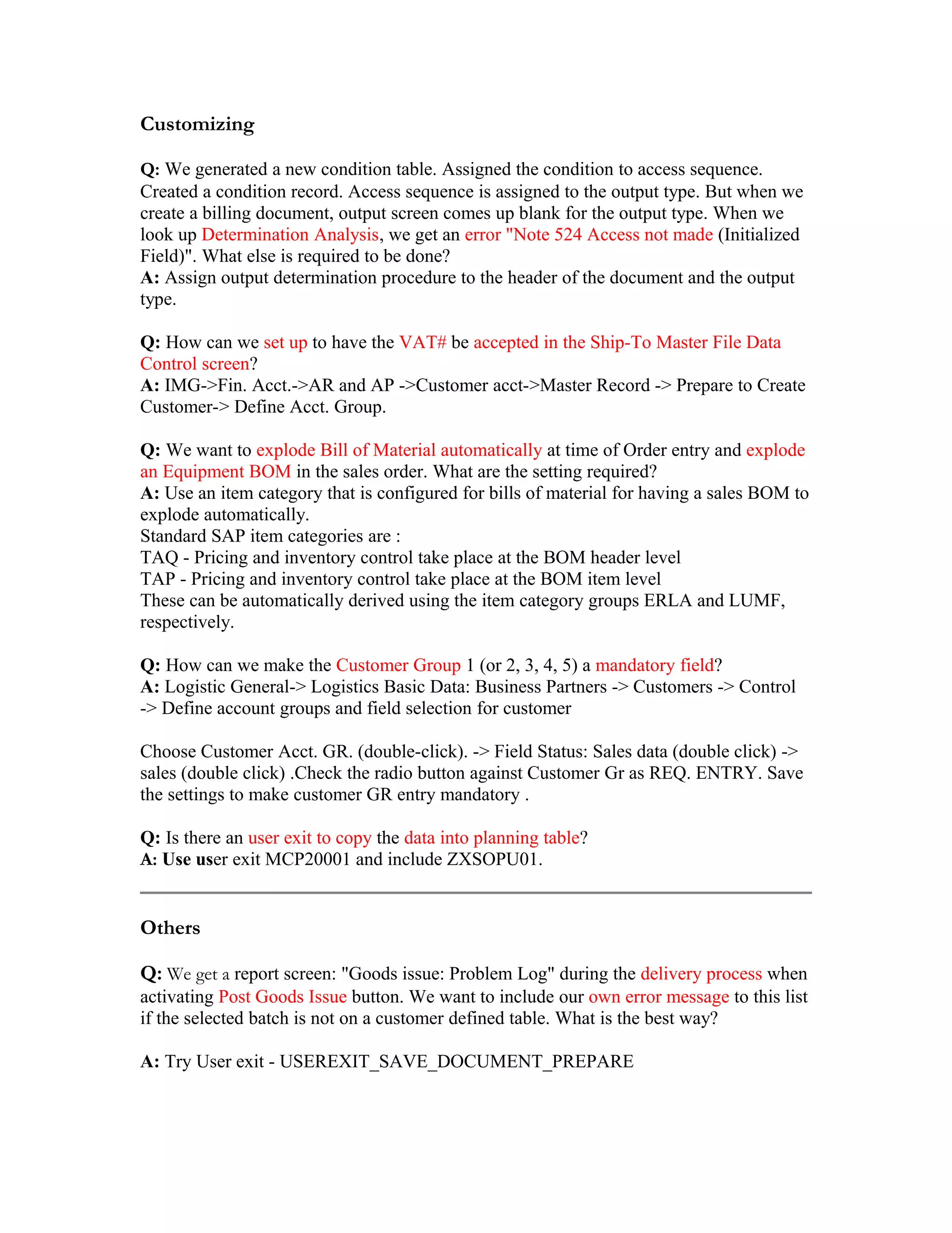 Important tables for sap sd | DOC