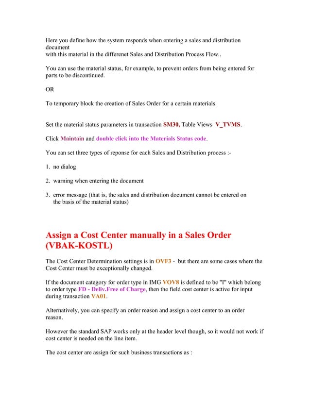 Important tables for sap sd | DOC