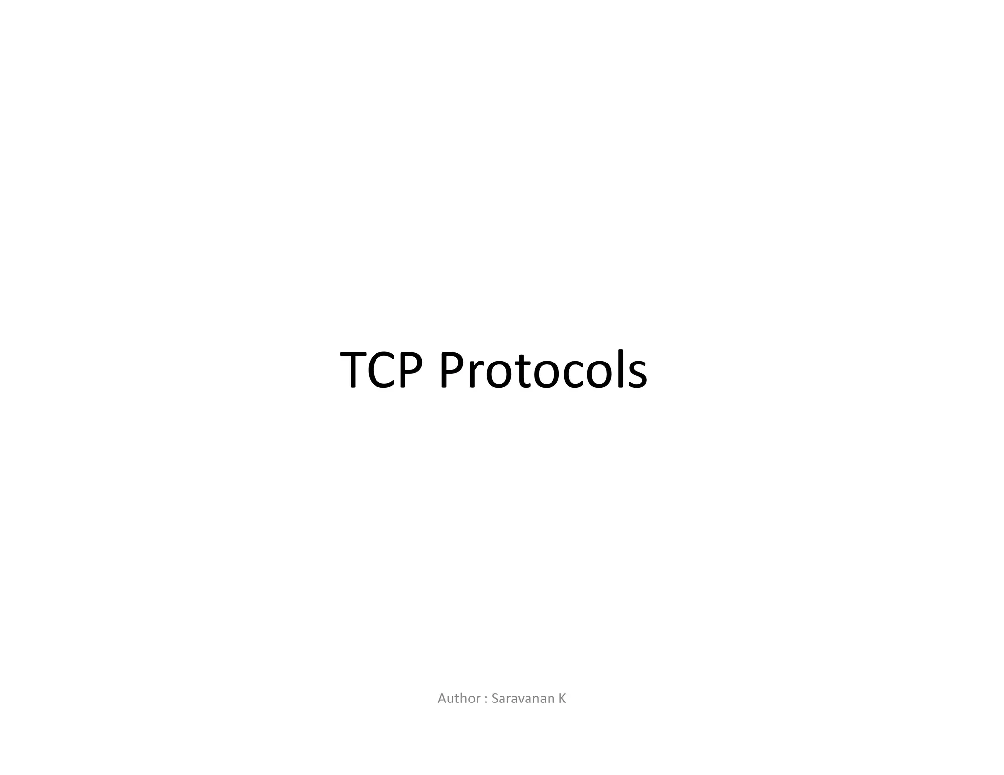 Important Tcpudp Protocols Pdf Computer Networking Computing