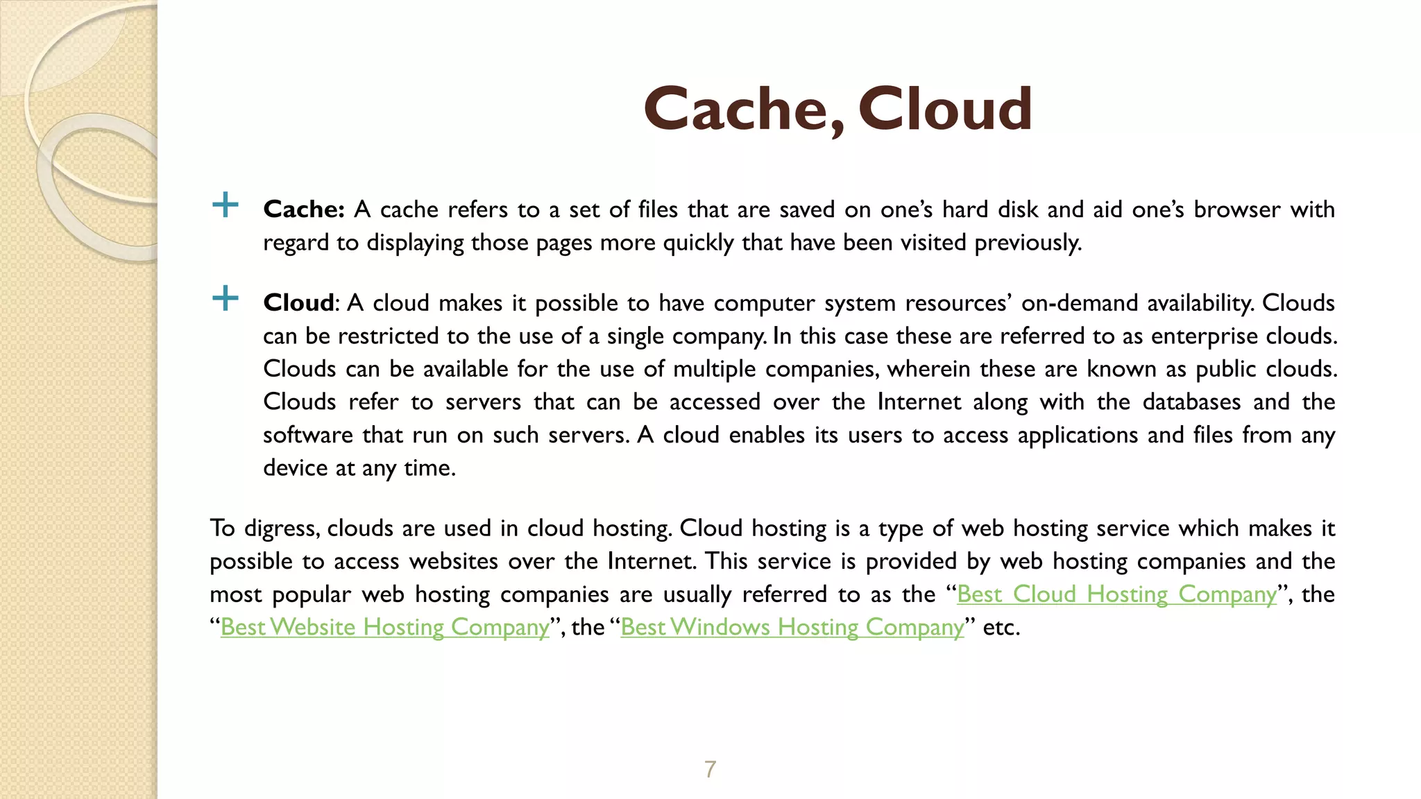 Important Terminology for the Users of Web-based Services | PPT