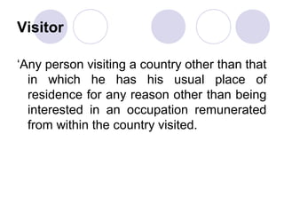 Important terminology in tourism | PPT