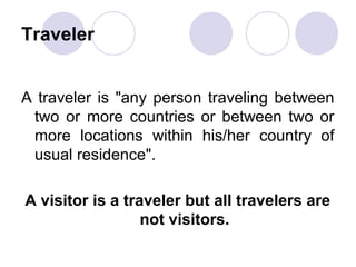 Important terminology in tourism | PPT