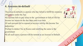 IMPORTANT TERMS USED IN INCOME TAX | PPT