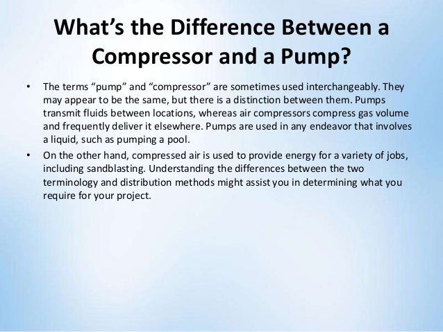 Explanation of how positive and dynamic displacement Air Compressor ...