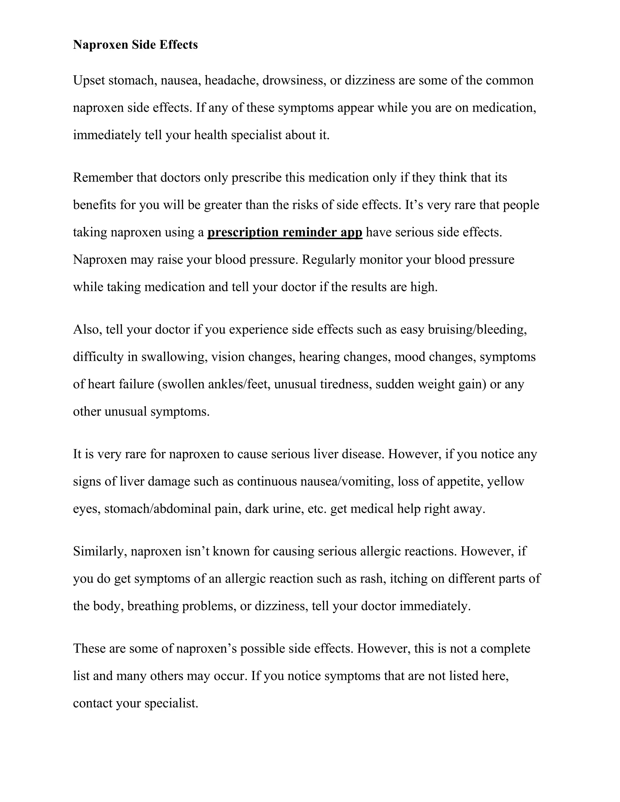 Important Things You Should Know About Naproxen | PDF