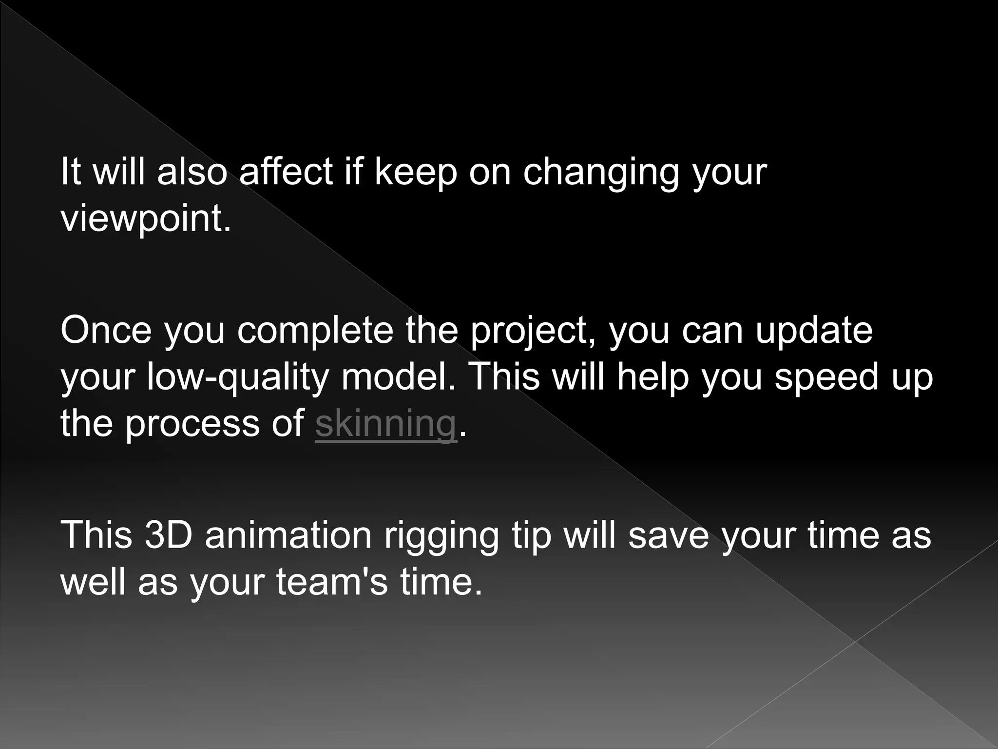 Important Tips for 3D Animation Rigging | PPTX