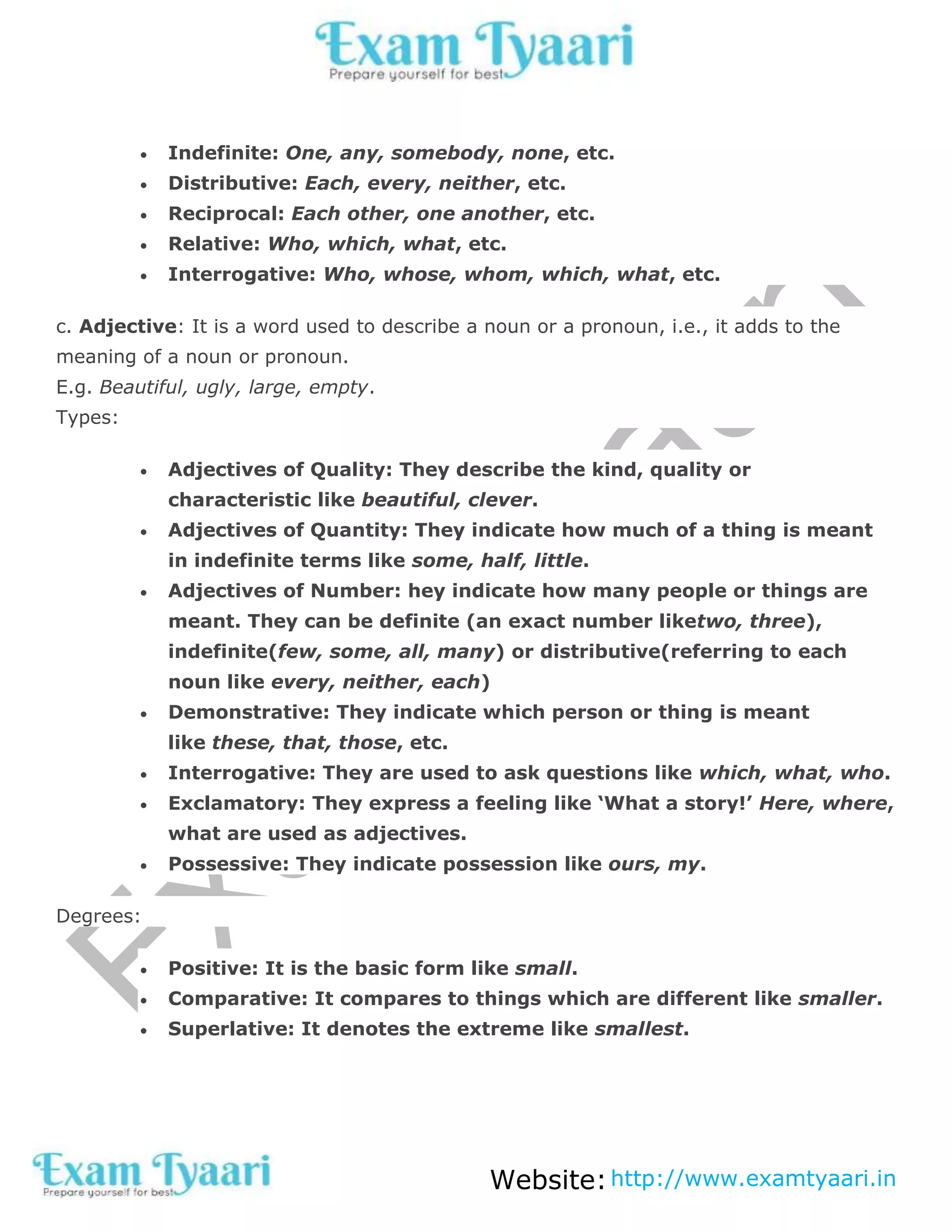 Important tips for learning english grammar | PDF