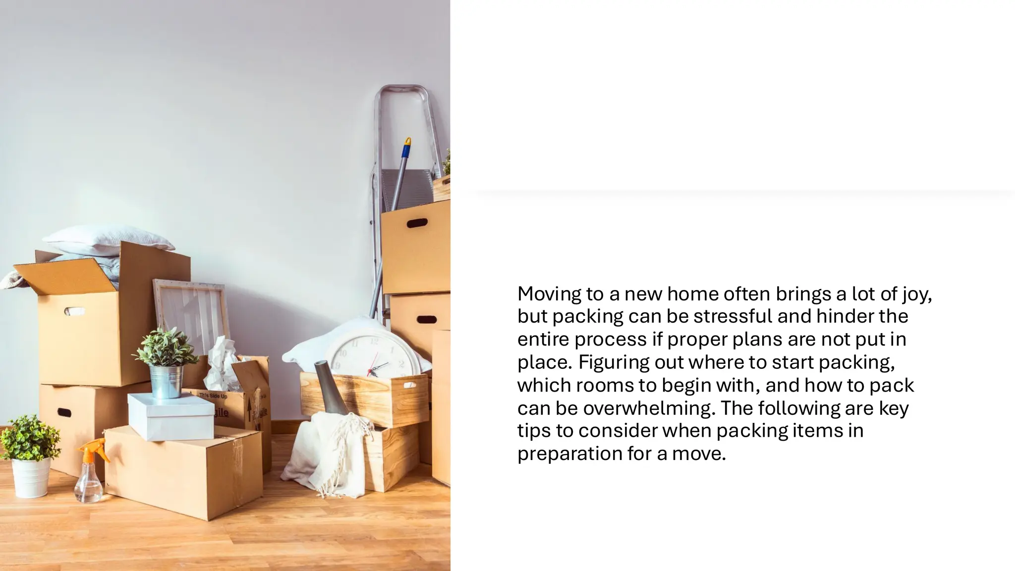 Important Tips for Packing Items for a Move | PPT