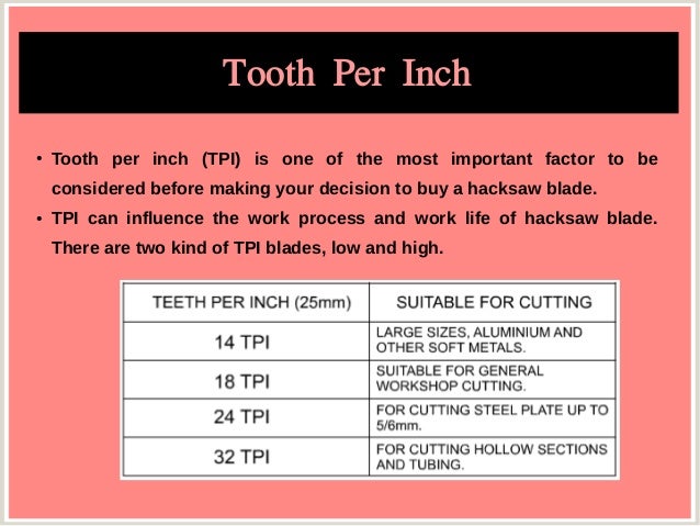 Important tips to choose the right hacksaw blade