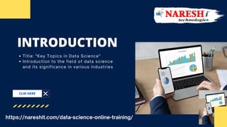 important topics for data science - NareshIT | PDF