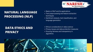 important topics for data science - NareshIT | PDF