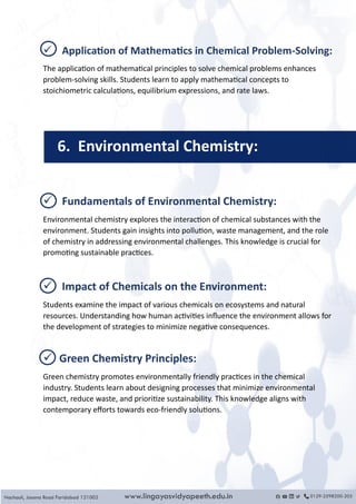 What are the Important Topics in B.Sc Chemistry Curriculum for 1st Year ...