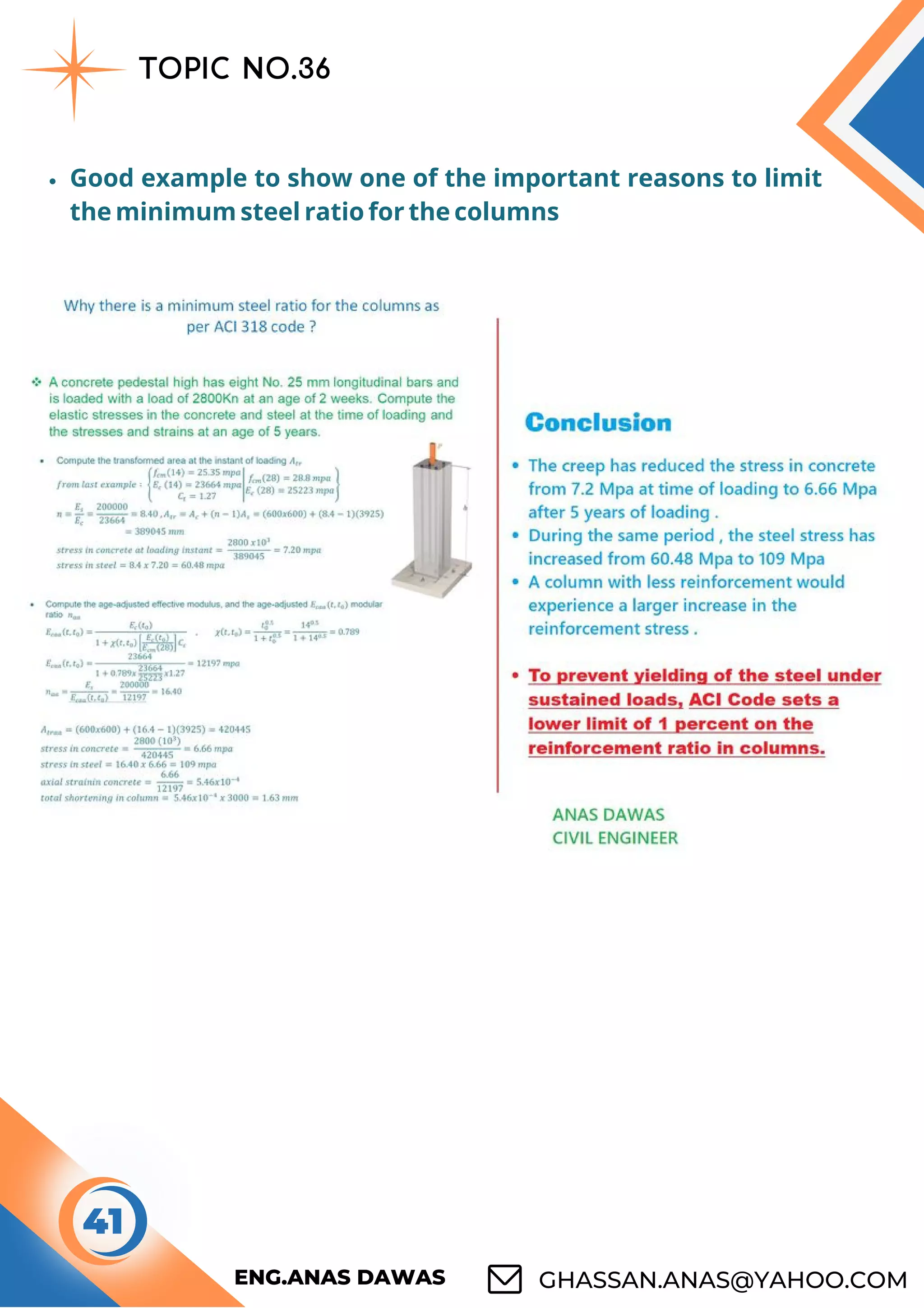 Important topics in civil engineering Eng.Anas Dawas | PDF