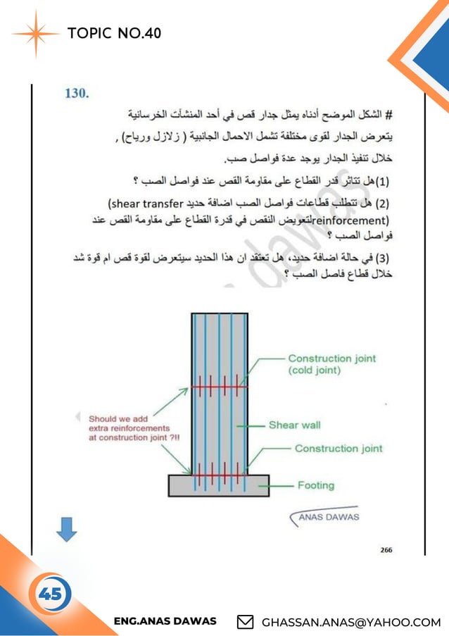Important topics in civil engineering Eng.Anas Dawas | PDF