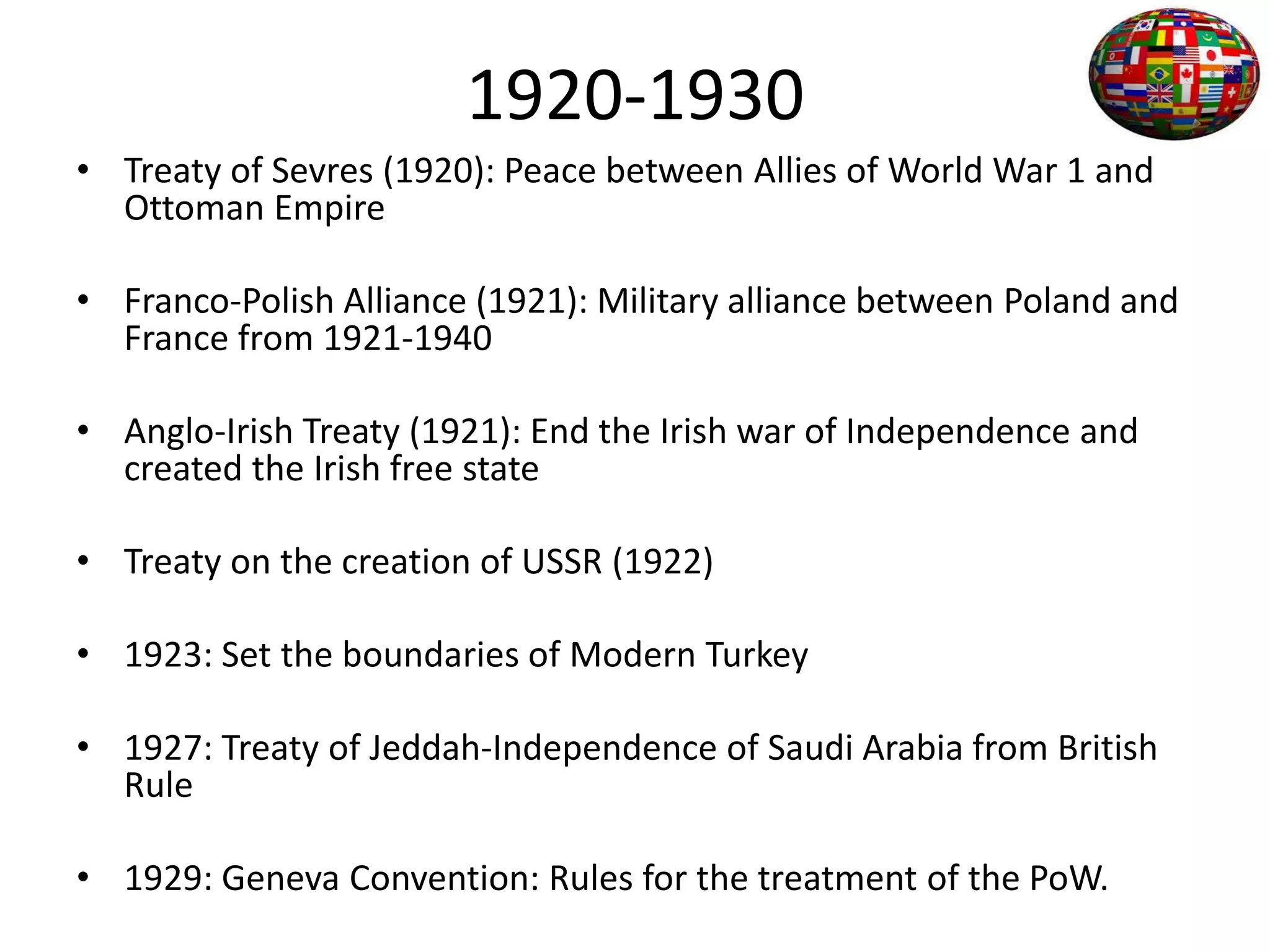 Important treaties | PPTX