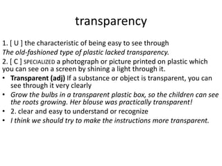 Important words | PPT