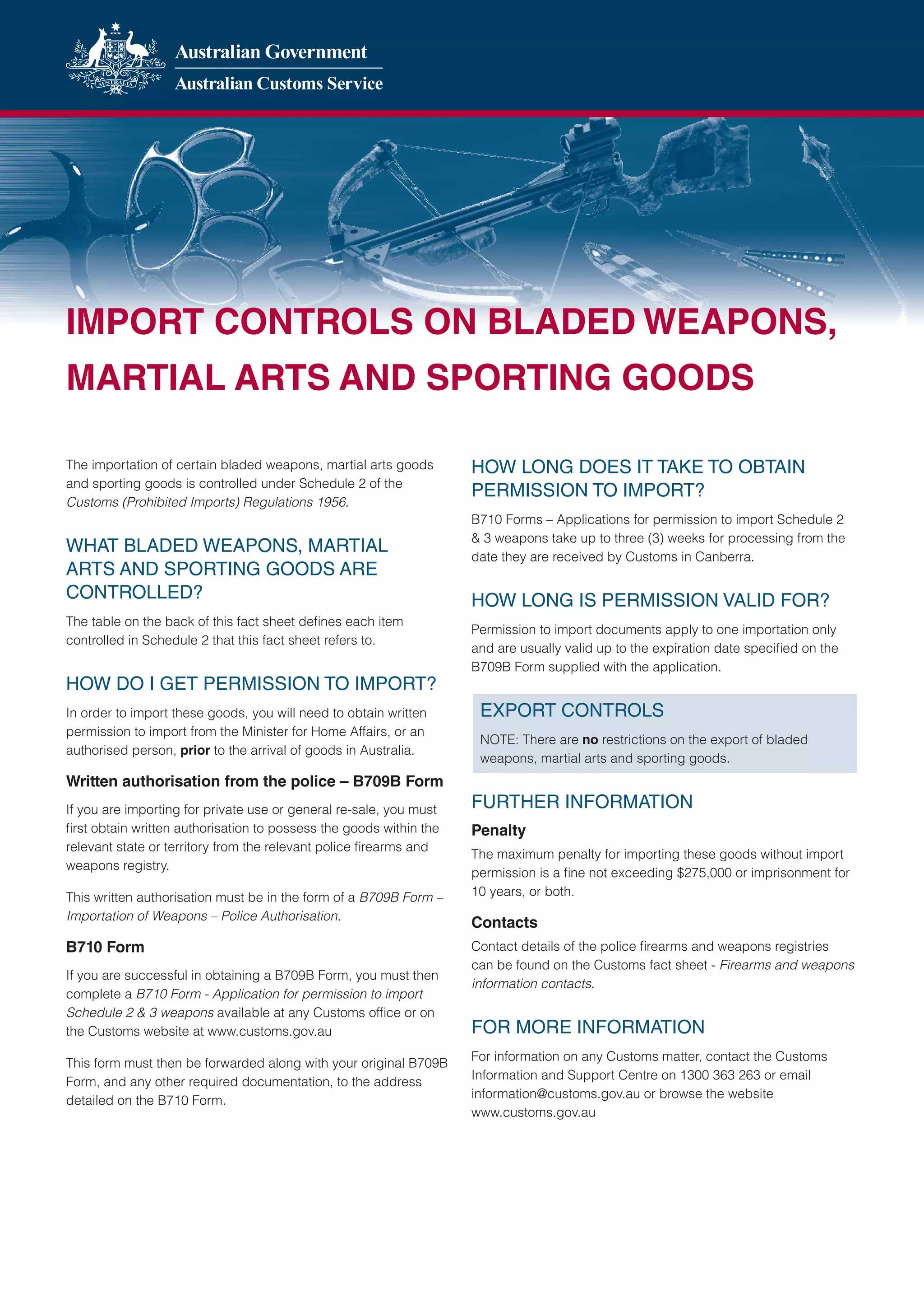 Import Bladed Weapons | PDF