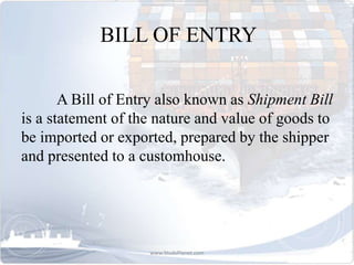 Import clearance procedure | PPTX