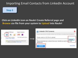 Import your contacts from LinkedIn in 3 steps | PPT