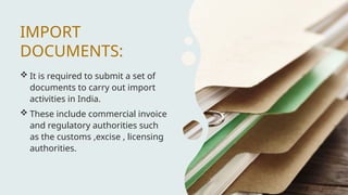 Import documents for international business.ppt