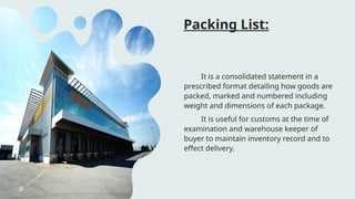 Import documents for international business.ppt