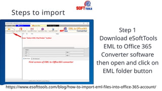 Import EML Files into Office 365 Account (1).pptx