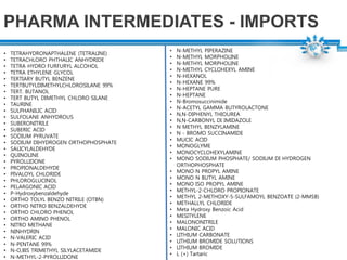 PAT IMPEX, PHARMA CHEMICALS IMPORTER | PDF