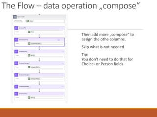 Import excel rows to sharepoint list | PPT