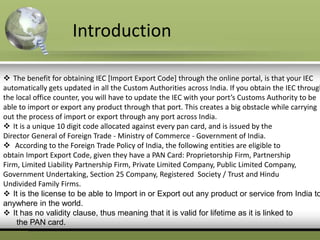 IEC Code anywhere in India | SunBrio | PPT