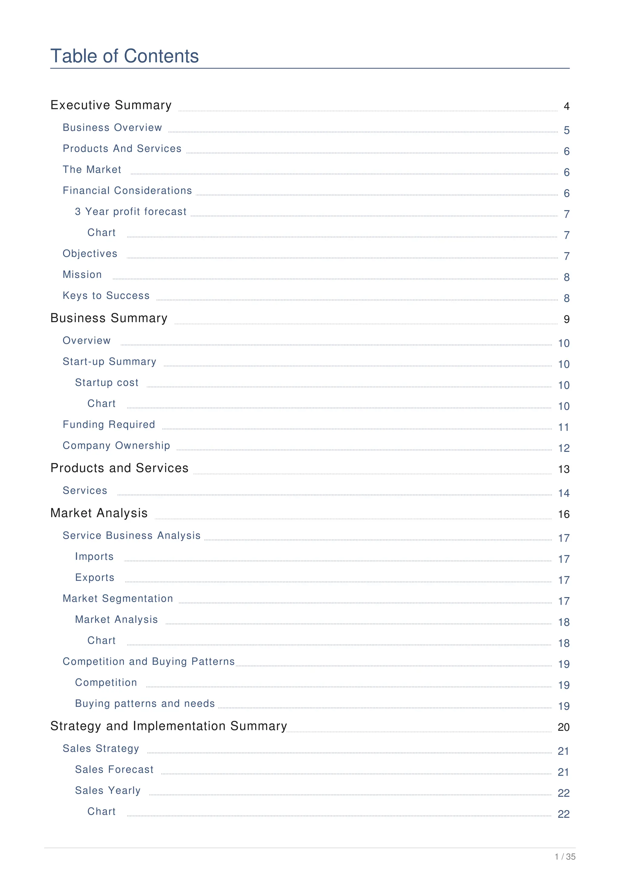 Import Export Business Plan Example | Upmetrics | PDF