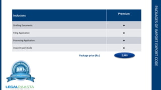 Import export code in India by Legalraasta | PPTX