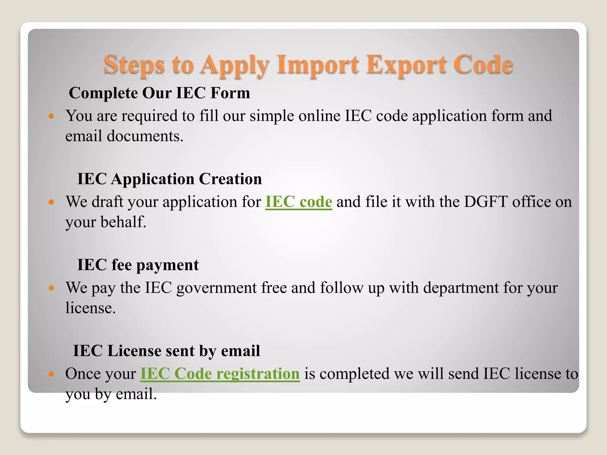 Import Export Code Registration | Legalraasta | PPTX