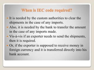 Import Export Code Registration | Legalraasta | PPTX