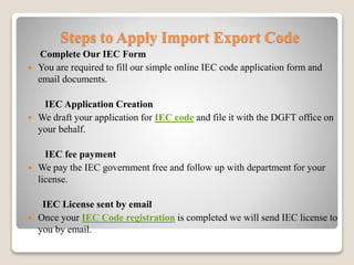 Import Export Code Registration | Legalraasta | PPTX