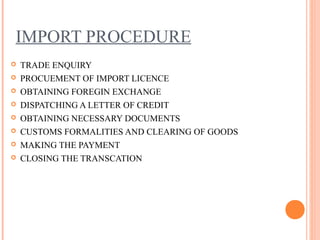 Import export documentation | PPT