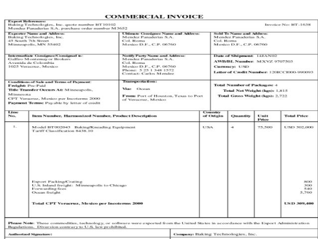 Import export documentation