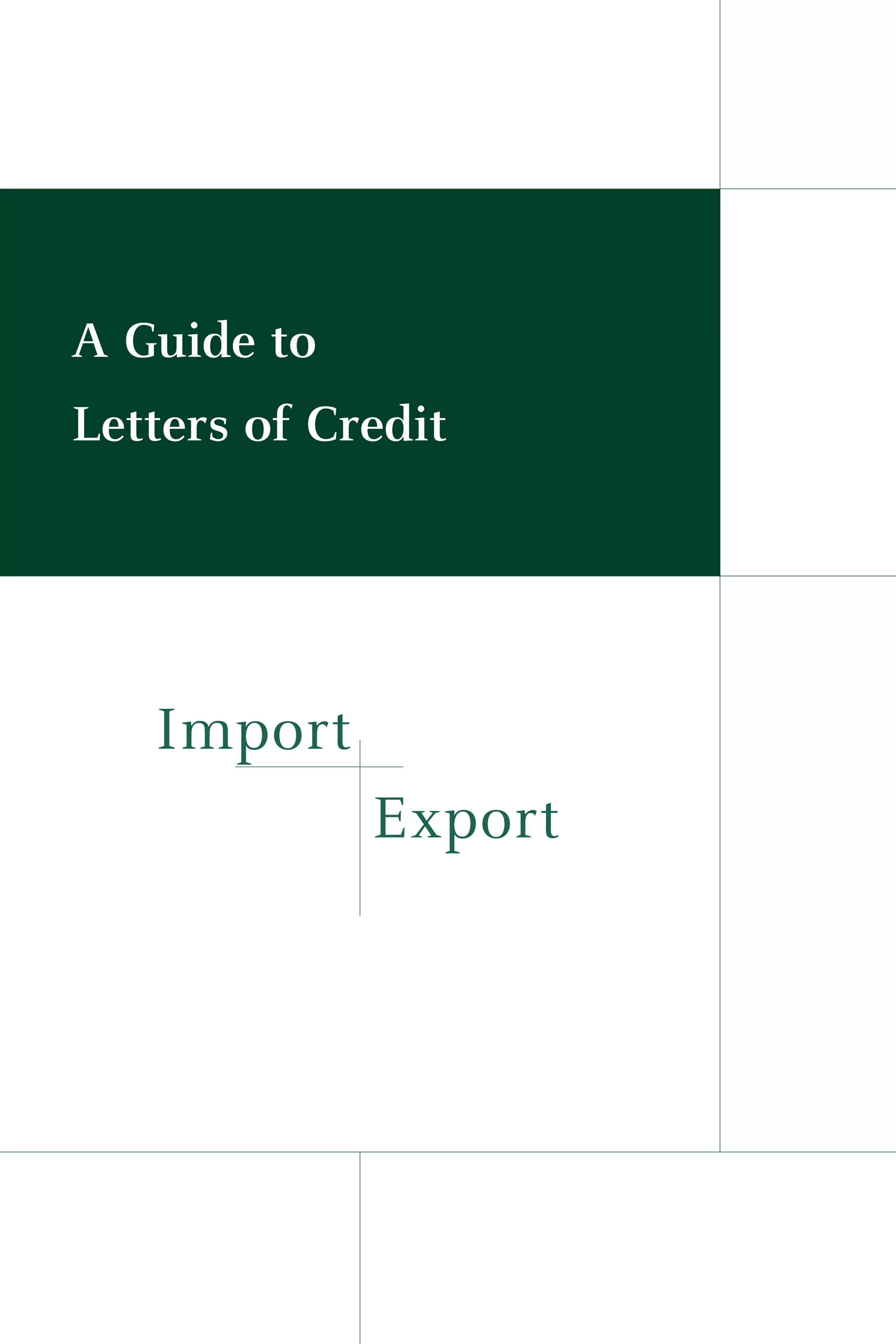 Import export guide - Letter of Credit | PDF