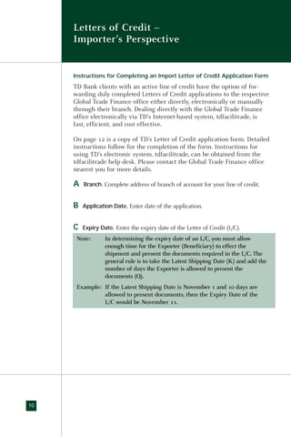 Import export guide - Letter of Credit | PDF