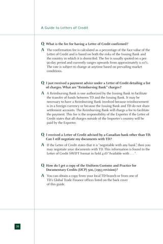 Import export guide - Letter of Credit | PDF