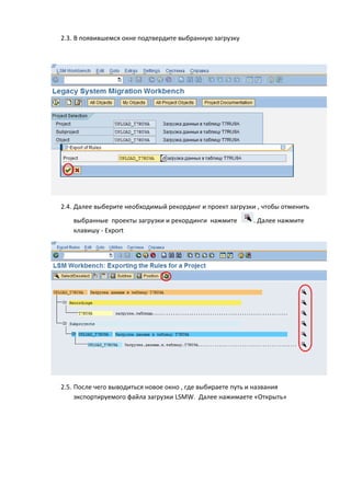 Import export lsmw | PDF