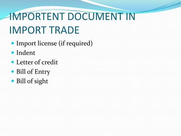 Import,export procedure | PPTX