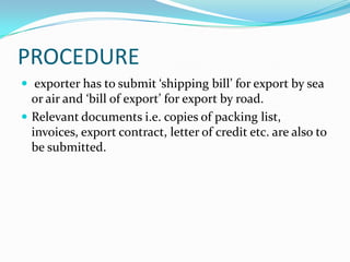 Import,export procedure | PPTX