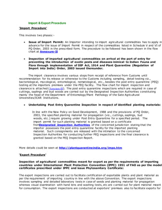 Import & export procedure | DOCX