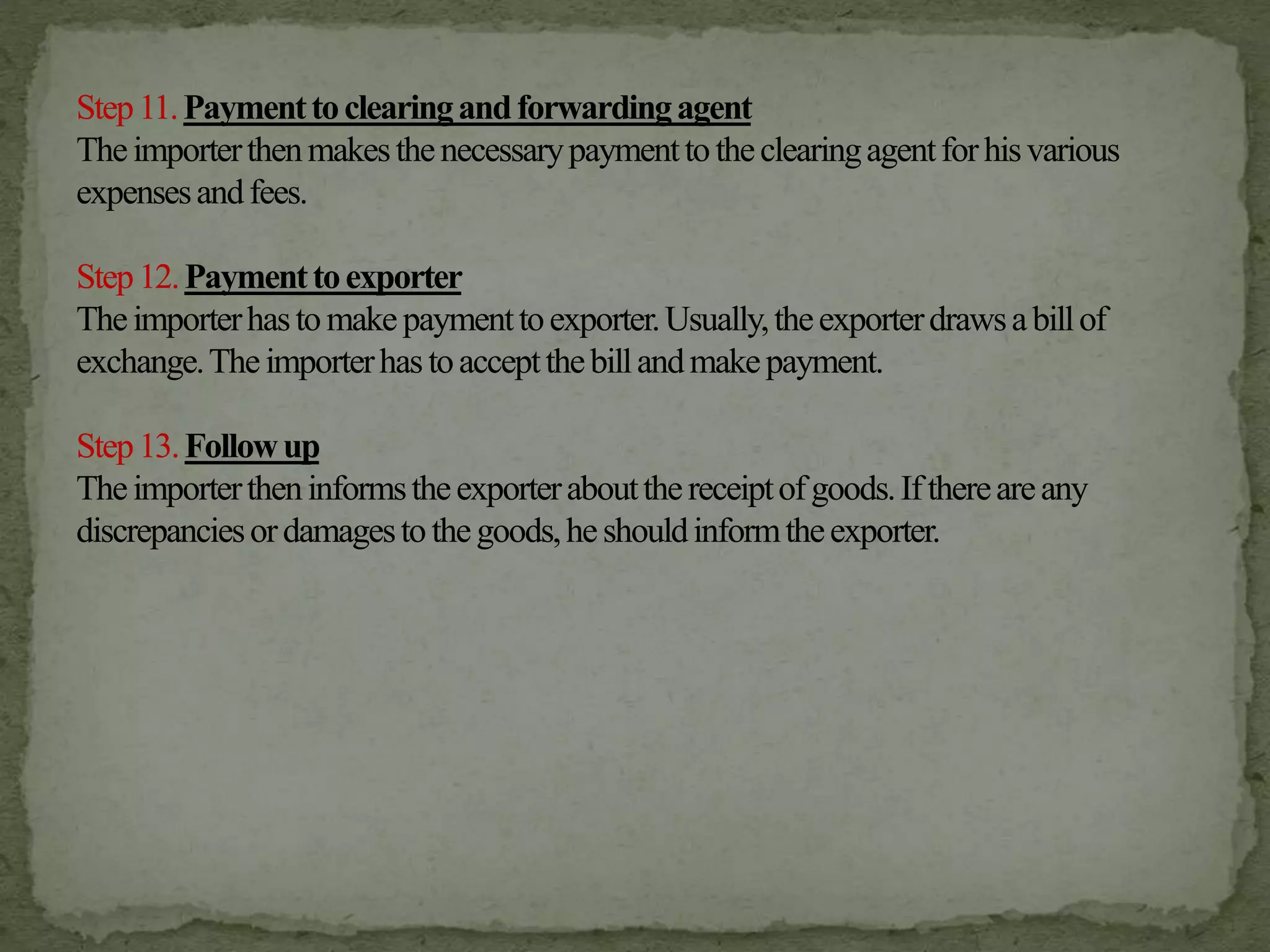 Import Export Procedure and Documentation | PPTX